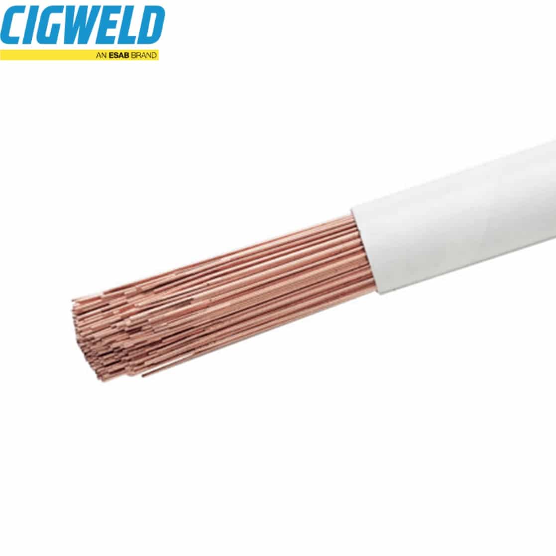 321370 Cigweld Comweld Super Steel Copper Coated TIG Rods 5Kg / Select ...