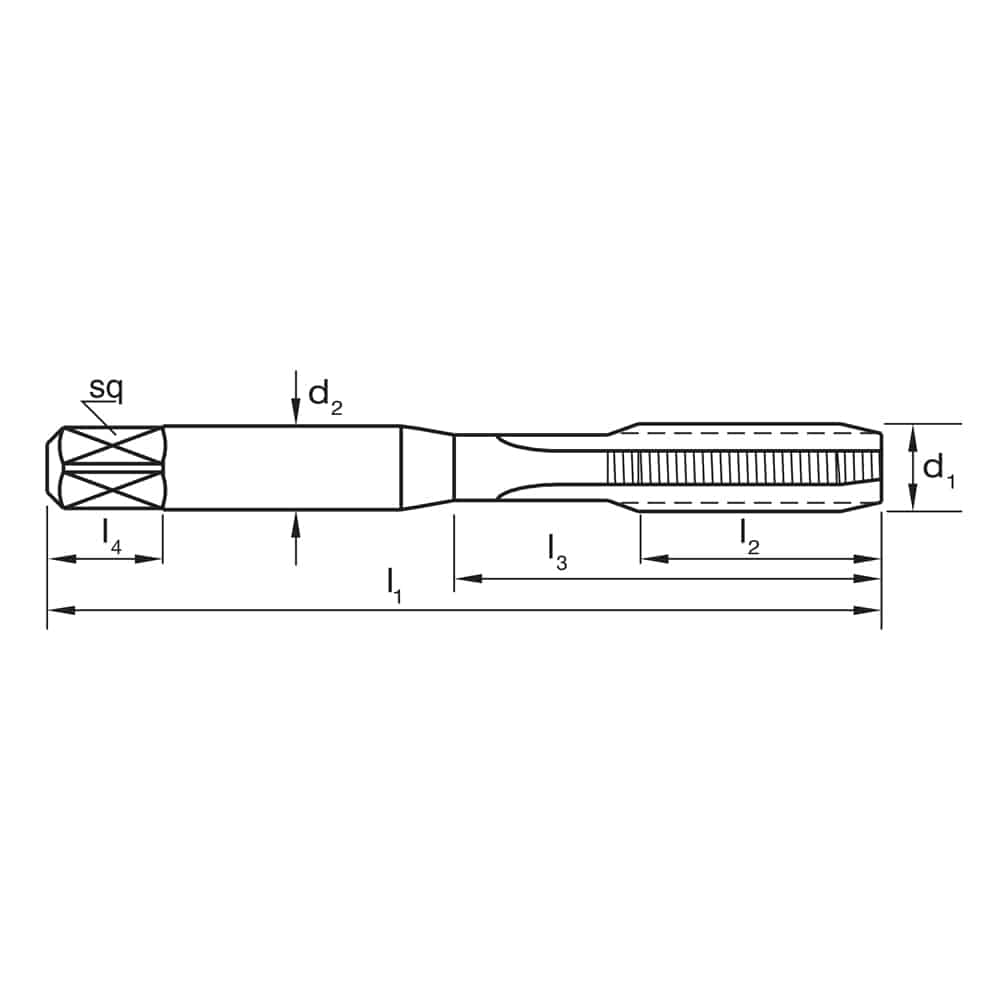 T901 Sutton Straight Flute Tap Sets – M HSS 3 Pce / Select – Collins ...