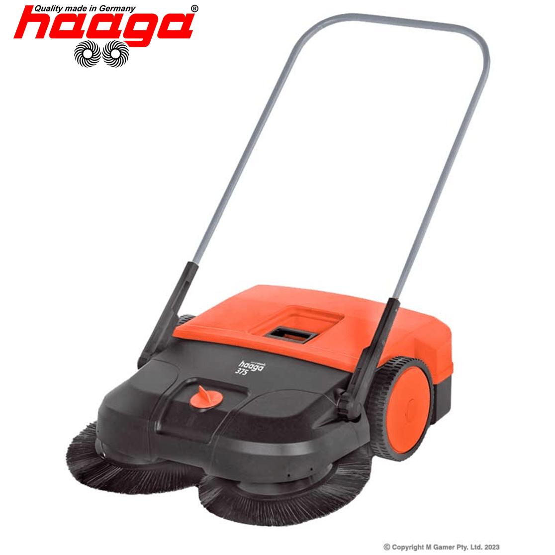 HG375 Haaga 375 Dual Brush Sweeper – Collins Tools & Welding