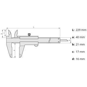530-101 Mitutoyo Vernier Caliper 0-150mm, 0,05mm, Metric – Collins ...
