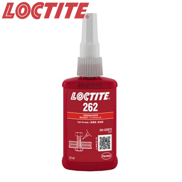 LOC50ML262 Loctite 262 Red Threadlocker Medium/High Strength 50ml/250ml ...