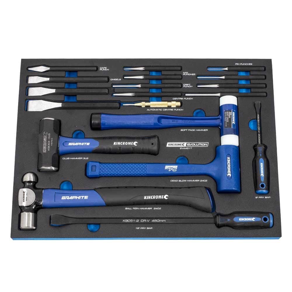 EVA451T Kincrome Striking & Prying EVA Tray 19 Piece – Collins Tools ...