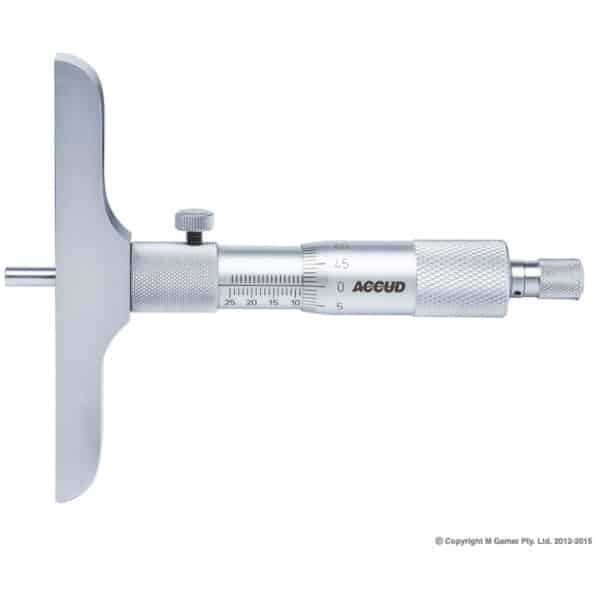 AC-391 Accud Metric Depth Micrometer / 150mm, 300mm – Collins Tools & Welding
