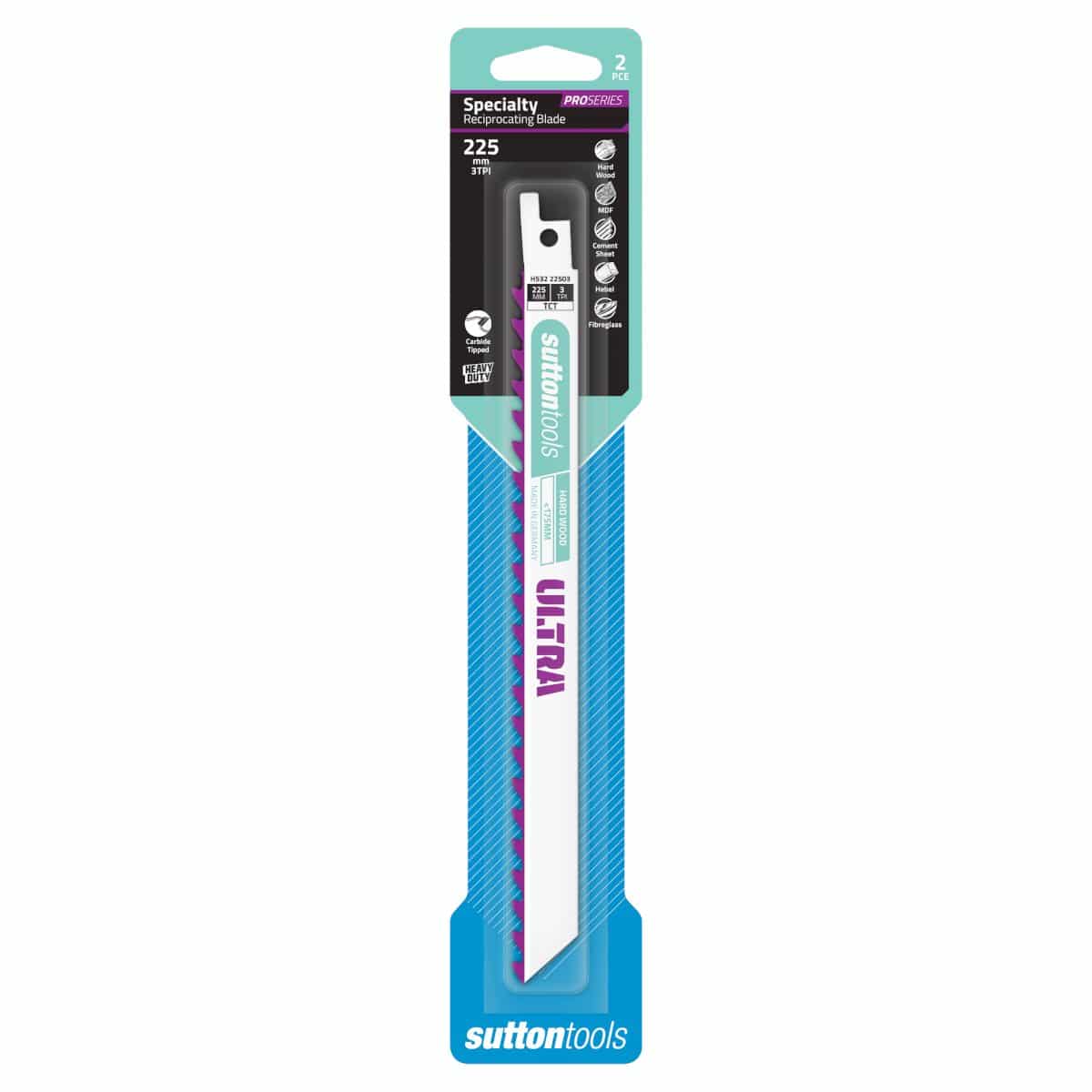 H532 Sutton Specialty Reciprocating Blades – TCT Ultra – Collins Tools ...