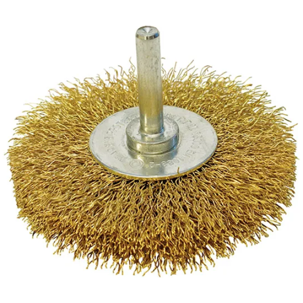 TM7014-275 ITM Brass Crimp Wire Spindle Mounted Wheel Brush – Collins ...