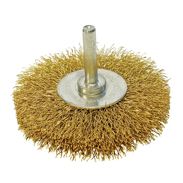 TM7014-275 ITM Brass Crimp Wire Spindle Mounted Wheel Brush – Collins ...