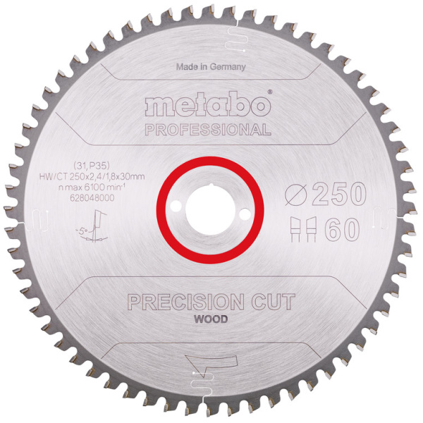 628048000 Metabo Circular Saw Blades – Precision Cut Wood Professional ...