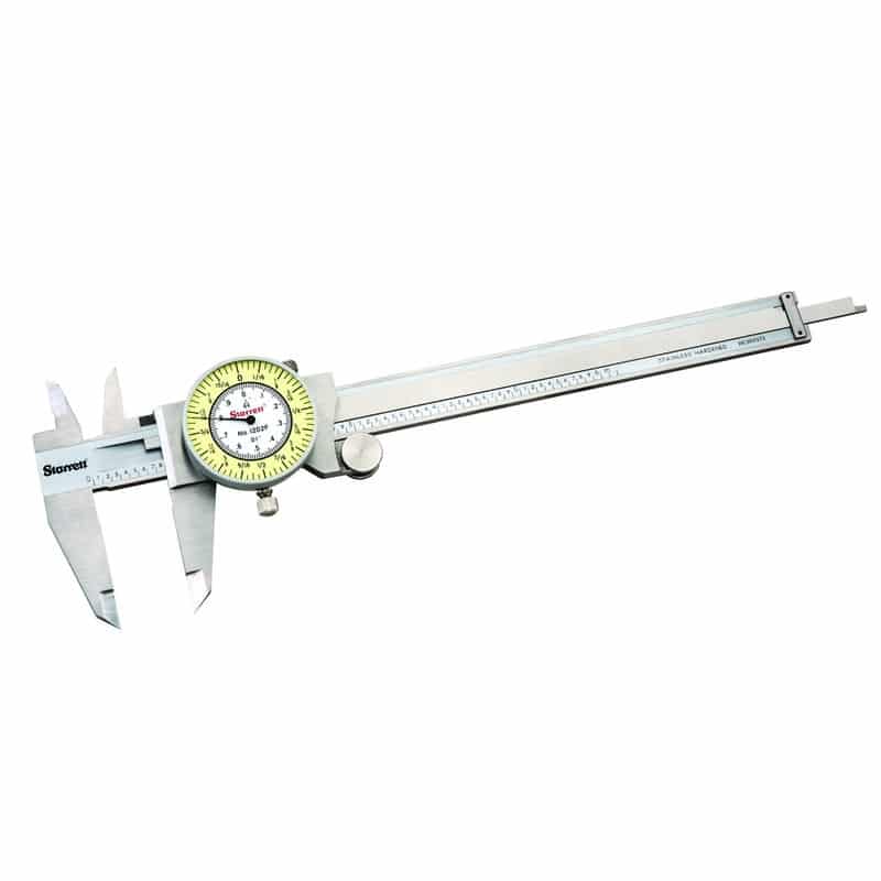 1202F Starrett Fractional Dial Caliper Stainless Steel .001 ...