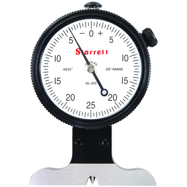 643JZ Starrett Dial Depth Gage / Range: 0-.125″ – Collins Tools & Welding