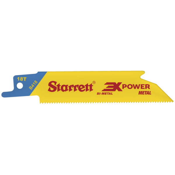 B418 Starrett Bi-metal Reciprocating Saw Blades Metal Straight Shape 3X ...