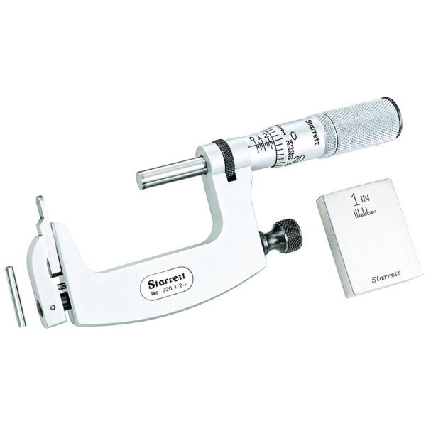 220XFL-2 Starrett Mul-T-Anvil Micrometer / Range 0-2″ – Collins Tools ...