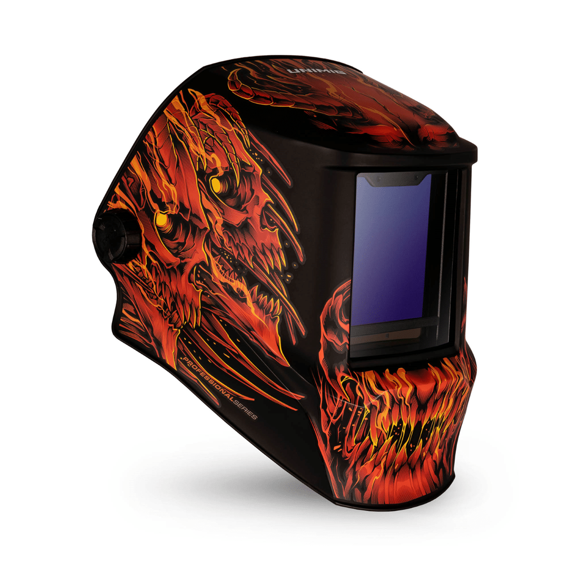 Unimig Professional Series Automatic Welding Helmet Demon U21018 ...