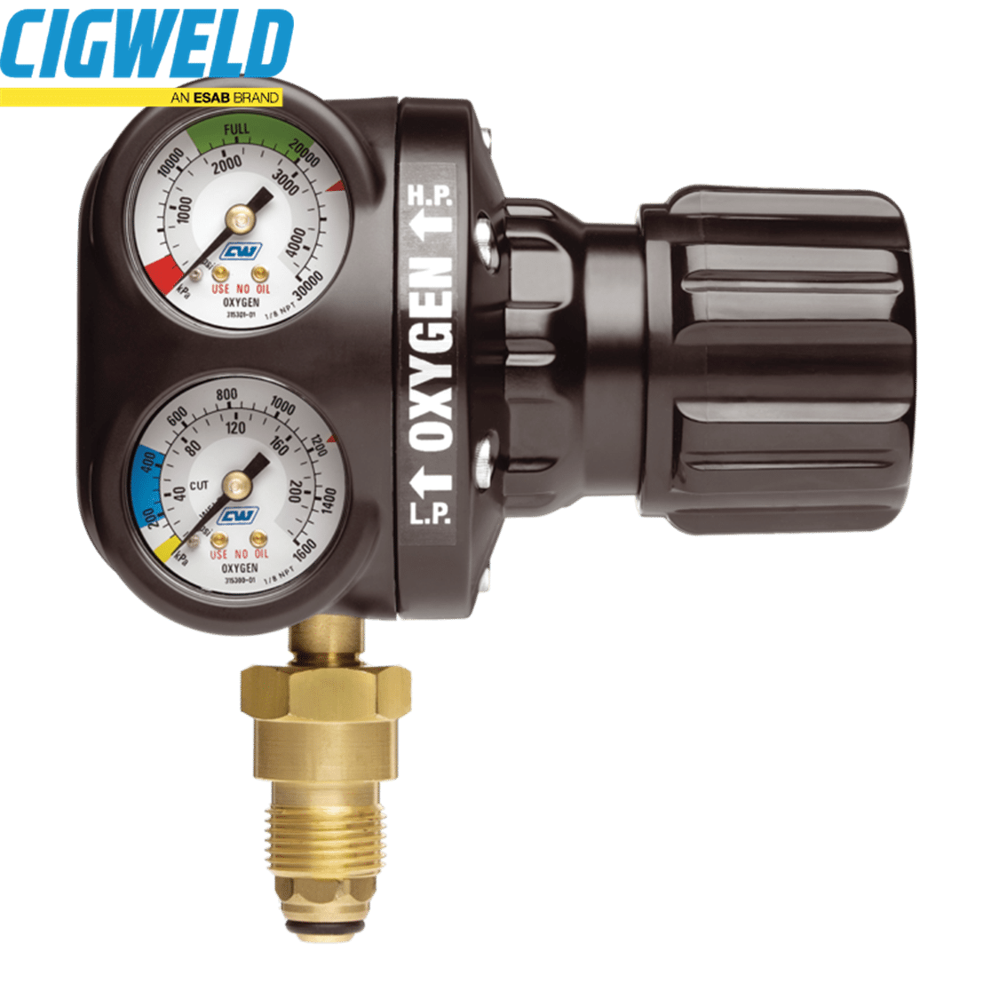 301871 Cigweld Comet Edge ETV4 Oxygen Dual Stage Regulator 1000kPa ...