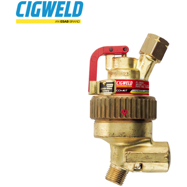 308800 Cigweld Comet F1 Super Flashback Arrestor Regulator Mount – Fuel ...