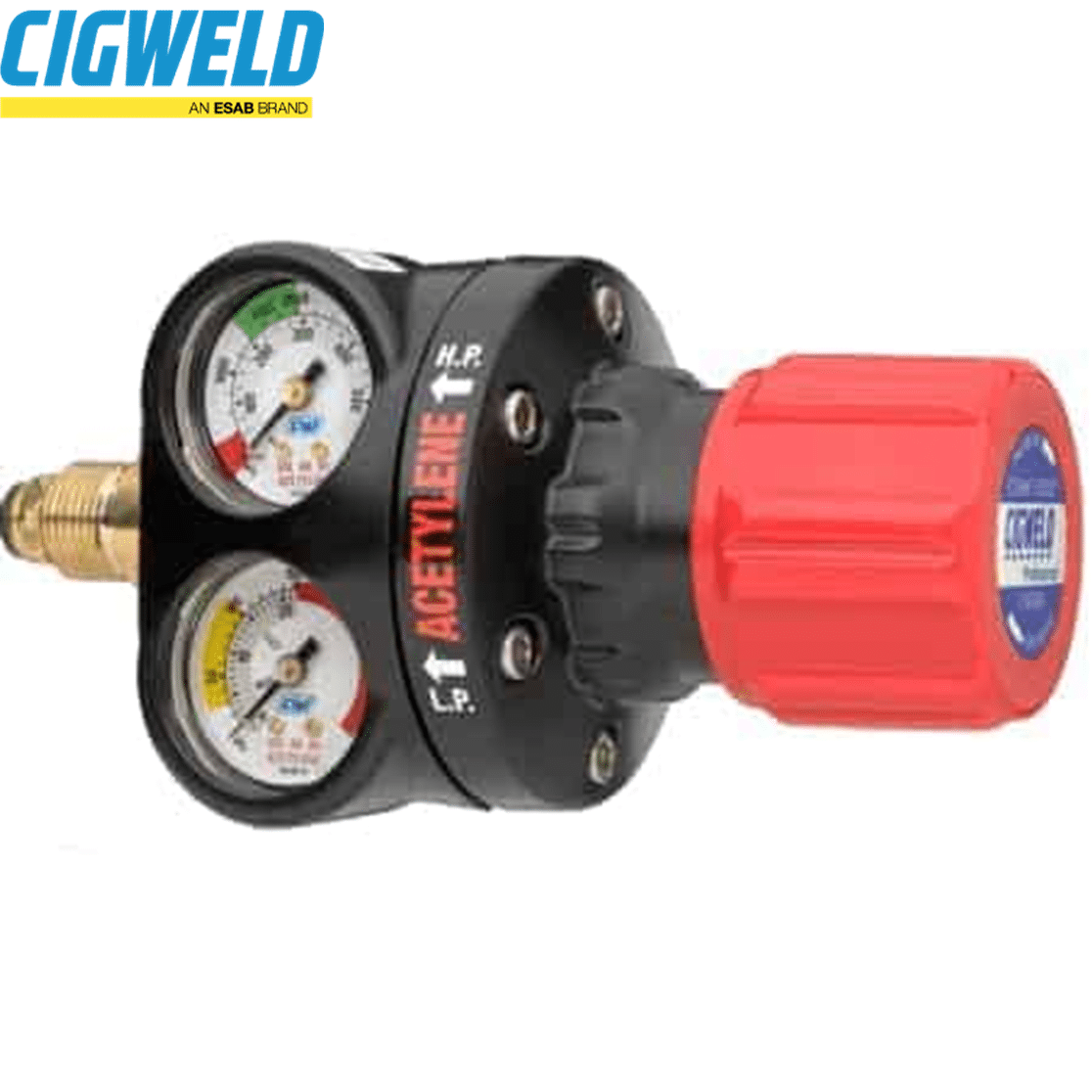 310376 Cigweld Comet Edge ESS4 Acetylene Regulator with GasGuard 150kPa ...