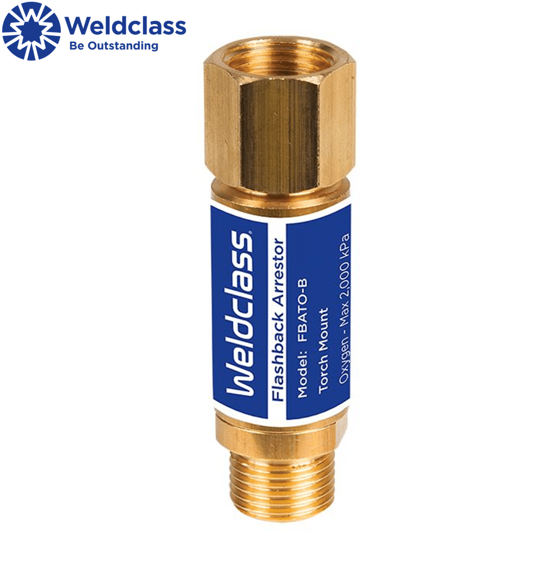 P4-FBATO Weldclass Flashback Arrestor Torch Mount Oxygen – AS4603 ...