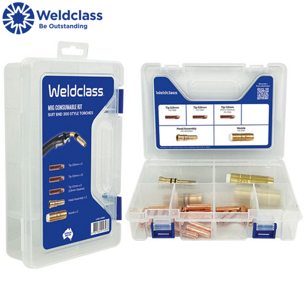WC-01656 Weldclass MIG Torch Bernard 300 Style Consumable Parts Kit ...
