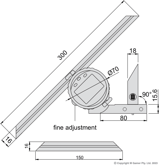 AC-822-360-01 Accud Digital Protractor – Collins Tools & Welding