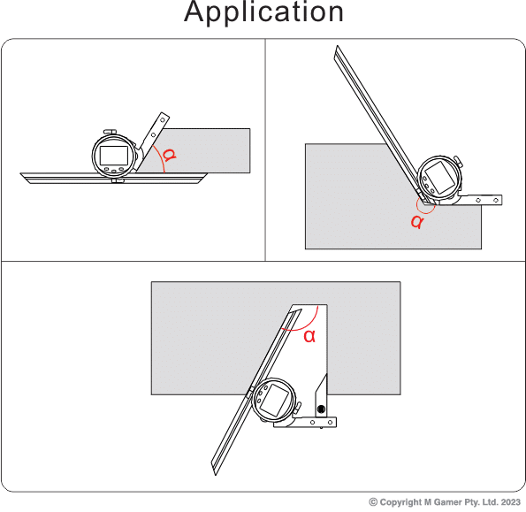 AC-822-360-01 Accud Digital Protractor – Collins Tools & Welding