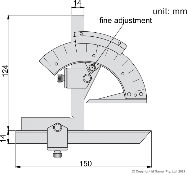 AC-814-320-01 Accud Protractor – Collins Tools & Welding