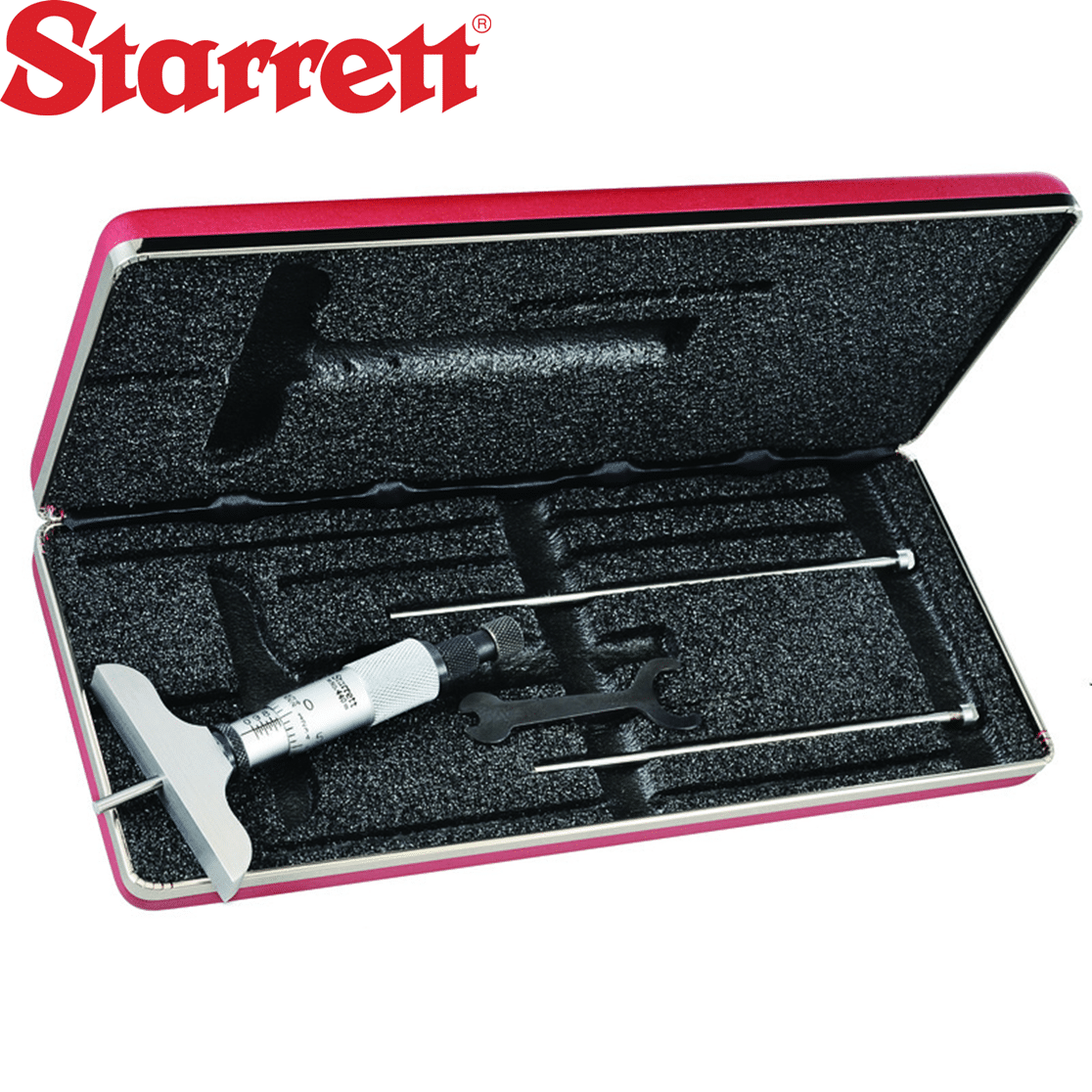 440Z-3RL Starrett Depth Micrometer 2 1/2in Base 3 Rods 0-3″ Range ...