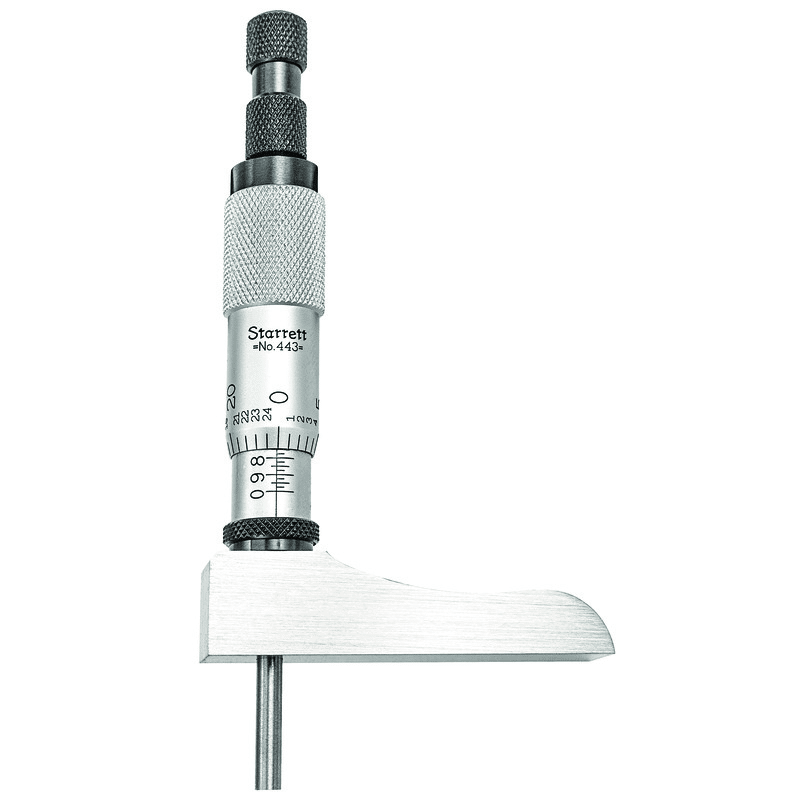 443Z-3RL Starrett Depth Micrometer 0-3″ Range .001″ Grad 3 Rods ...