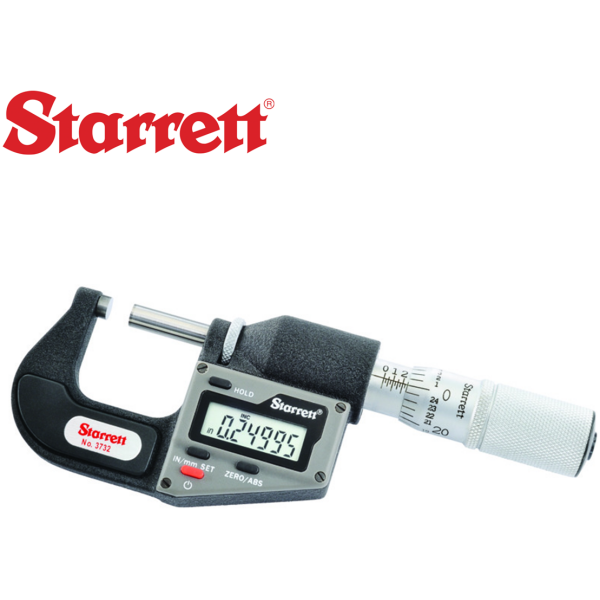 3732XFL-1 Starrett Digital Outside Micrometer without Output Inch ...