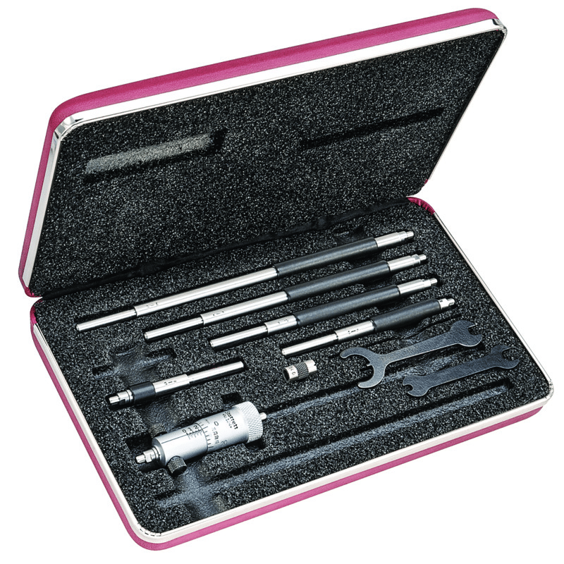 124AZ Starrett Inside Micrometer Set Solid Rods x 6 / Range 2 – 8 ...