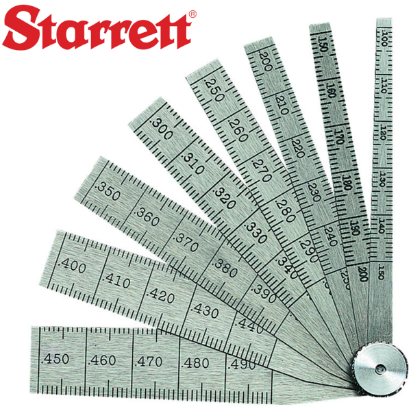 269A Starrett Taper Gauge / Range: 0.100-0.500″ – Collins Tools & Welding