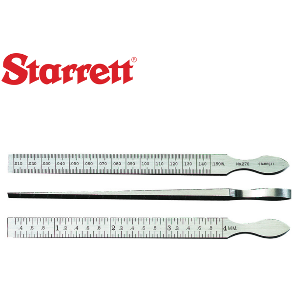 270 Starrett Taper Gauge / Range (mm): 0.3-4mm – Collins Tools & Welding