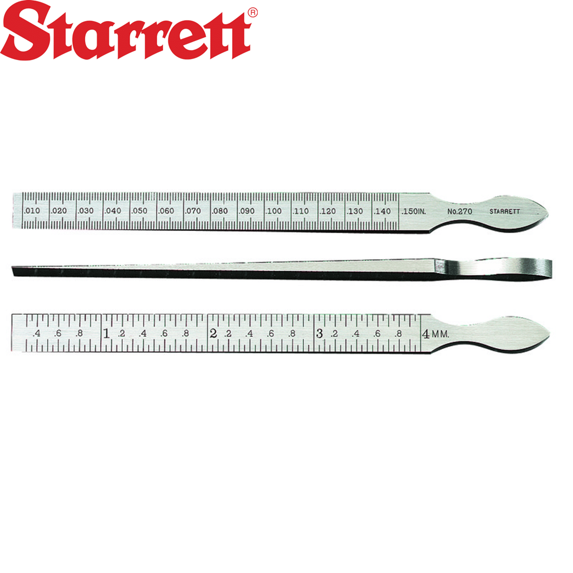 270 Starrett Taper Gauge / Range (mm): 0.3-4mm – Collins Tools & Welding