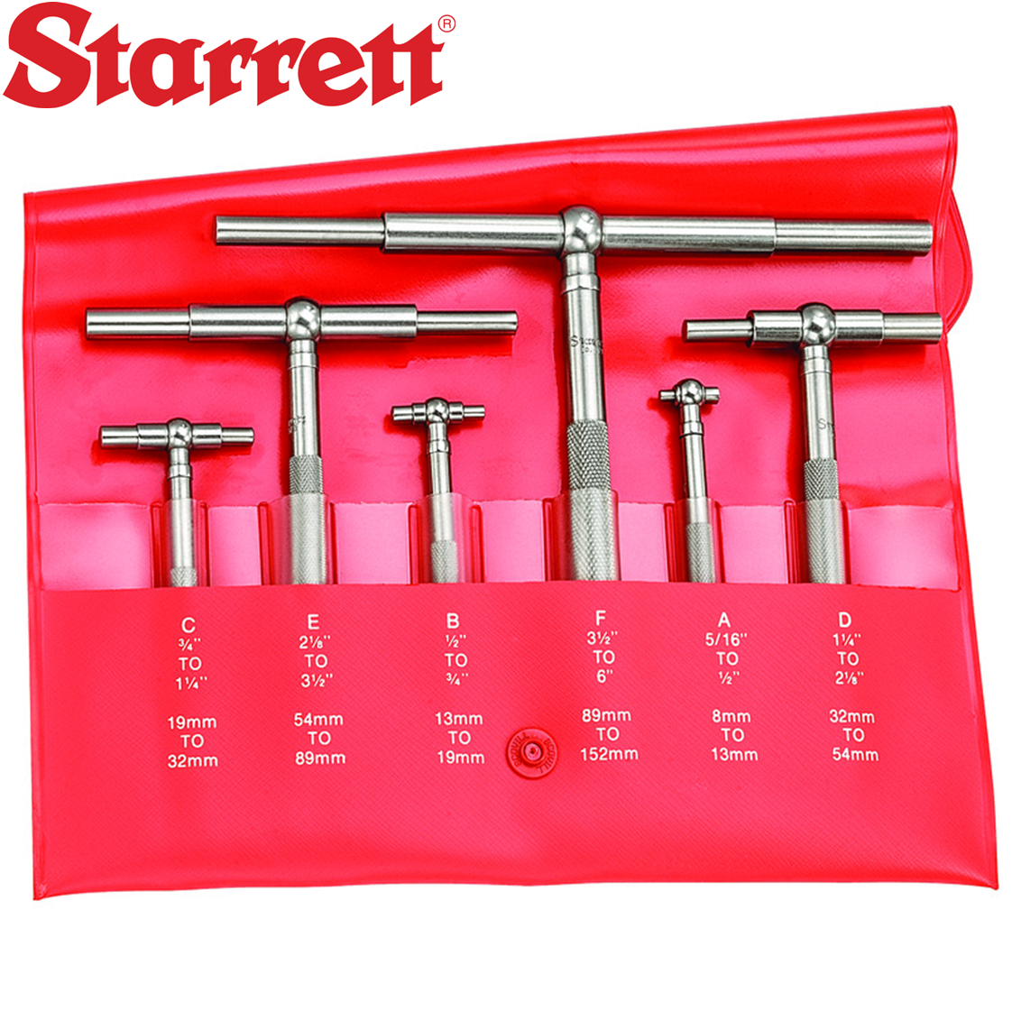 S579HZ Starrett Telescoping Gage Self Centering / Range: 8-150mm (5/16 ...