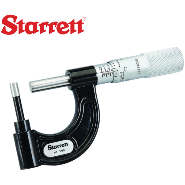 569AXP Starrett Tube Micrometer / Range 0-1″ – Collins Tools & Welding