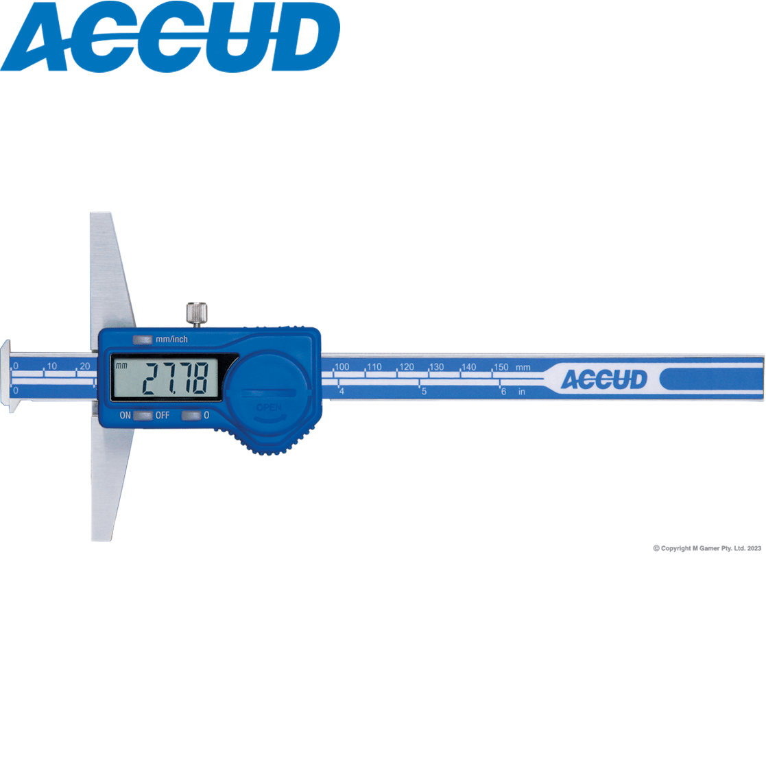 AC-174 Accud Dualscale Digital Double Hook Depth Caliper / Select ...