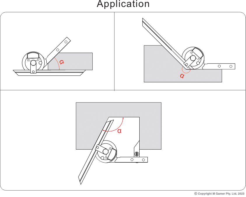 AC-815-360-01 Accud Universal Protractor 360° 150mm Blade – Collins ...