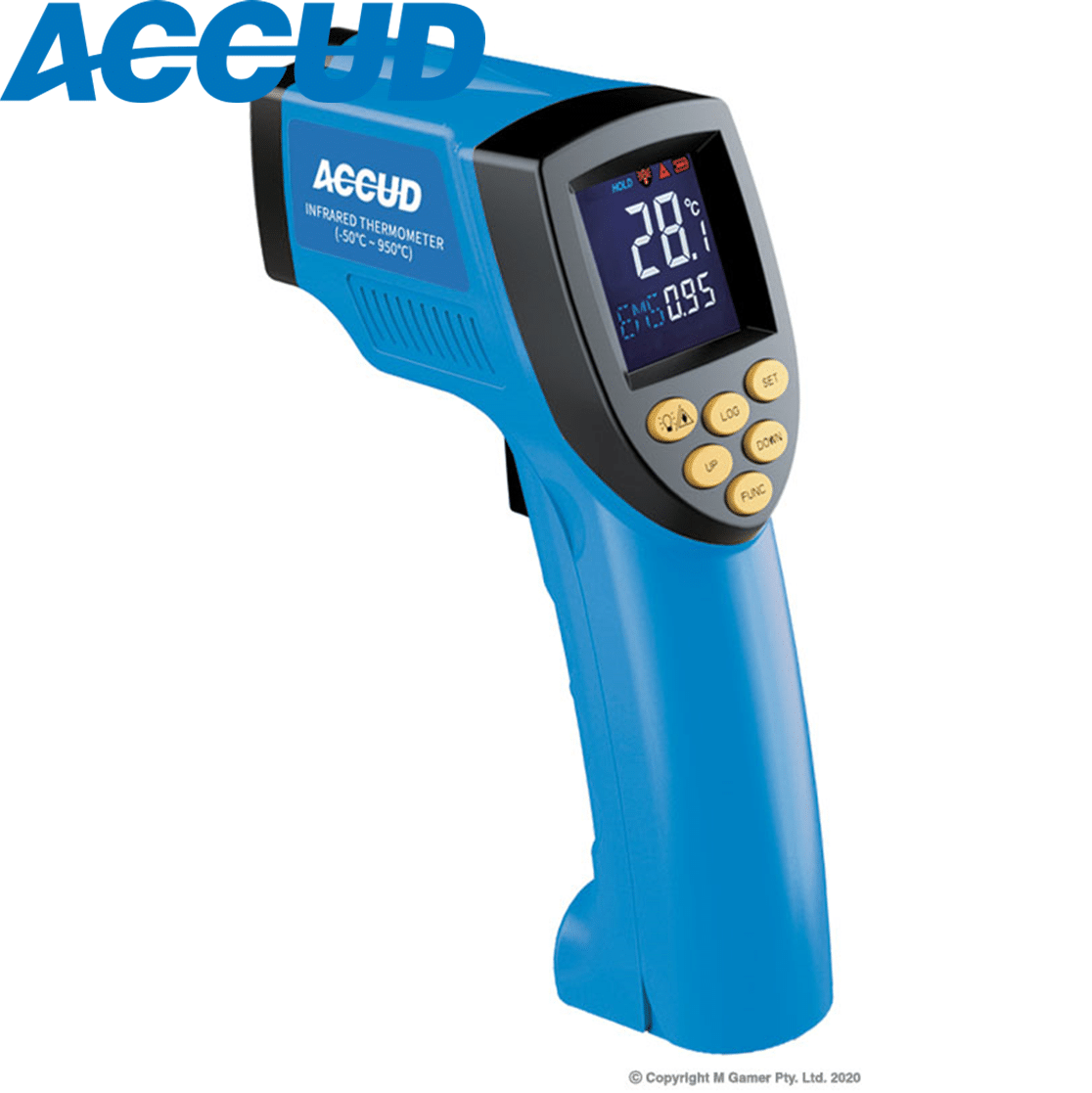 AC-IT1650S Accud Infrared Thermometer / Range: -50°C to 1650°C ...