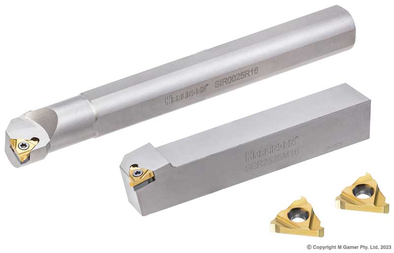 H-11-300-A45 Harlingen Lathe Threading Nickel Plated Tool Holder Set – 25mm – Collins Tools ...