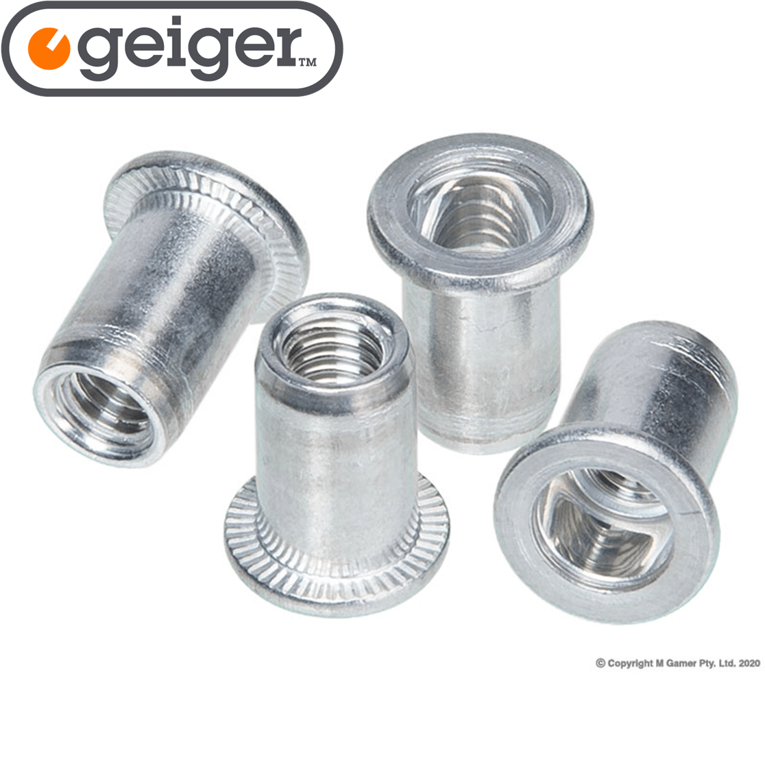 NM4RNA Geiger Nutsert Rivet Nut Aluminium 50Pk / Select – Collins Tools ...
