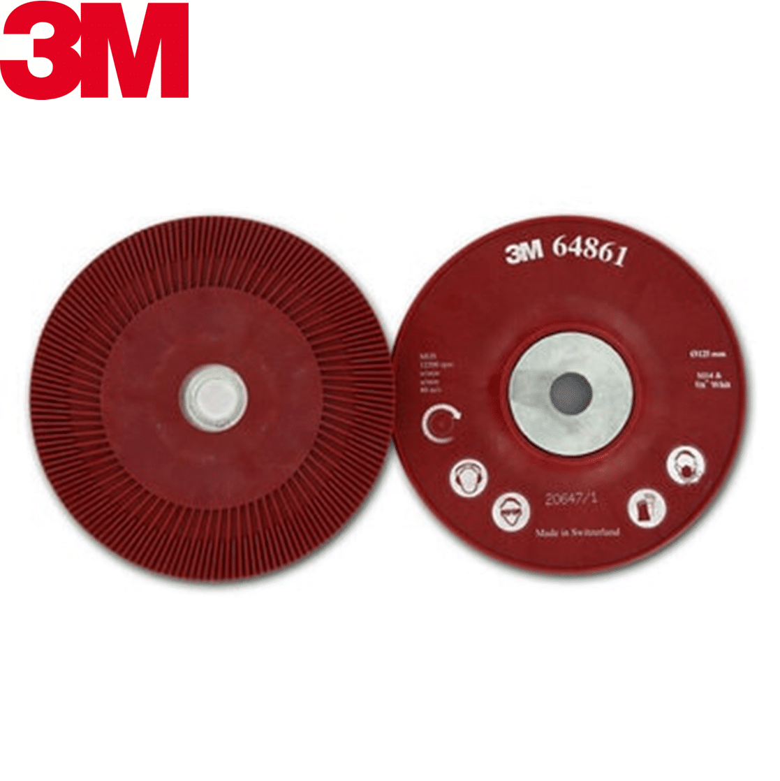 XC003410047 3M™ High Performance Ribbed Back-Up Pad 125mm – Collins ...