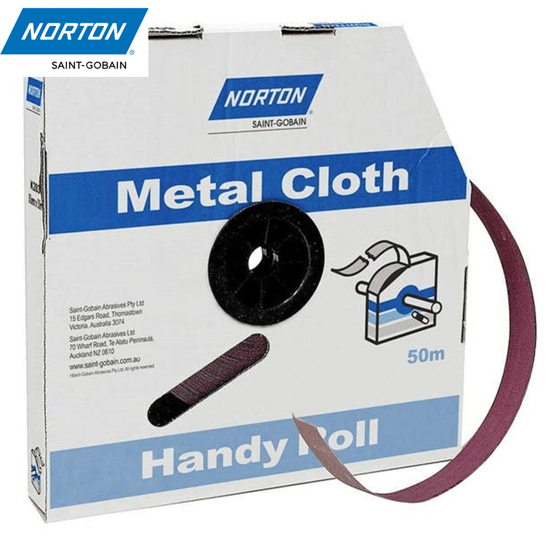 66623320801 Norton Metalite Metal Cloth Sanding Handy Roll / Select ...