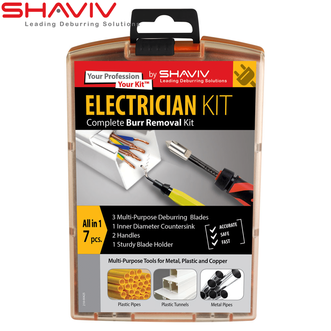 25400054 Shaviv Deburring Electrician Kit 7 Pce – Collins Tools & Welding