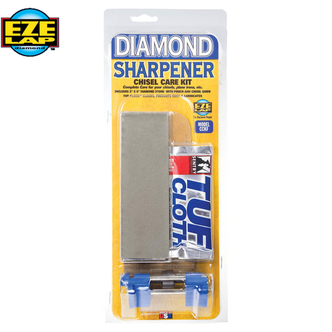 CCKF Eze-Lap Chisel Care Kit 50x150x6mm Diamond Plate Chisel Guide ...