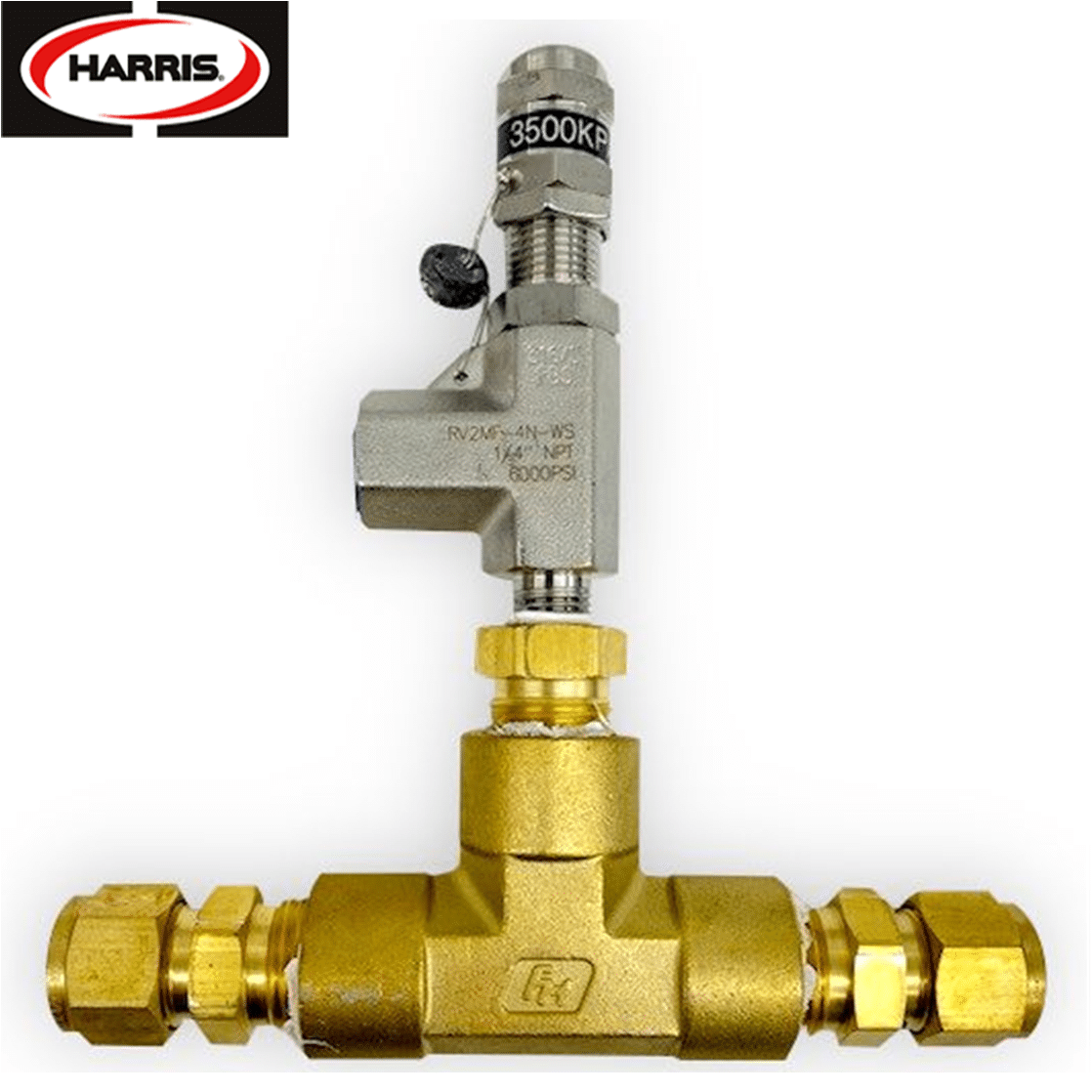 SRV-HP-3500-12CC-14F Harris Inline Safety Relief Valve @3500kpa w 1/2 ...