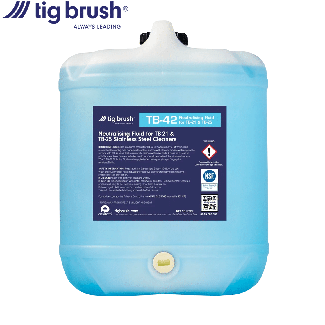 TIG Brush® Neutralising Fluid TB-42 – Collins Tools & Welding